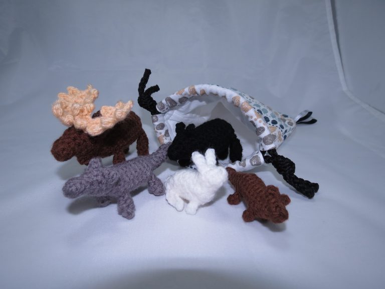 Handmade Northwoods Animals Crochet Set - Crafted by Becca
